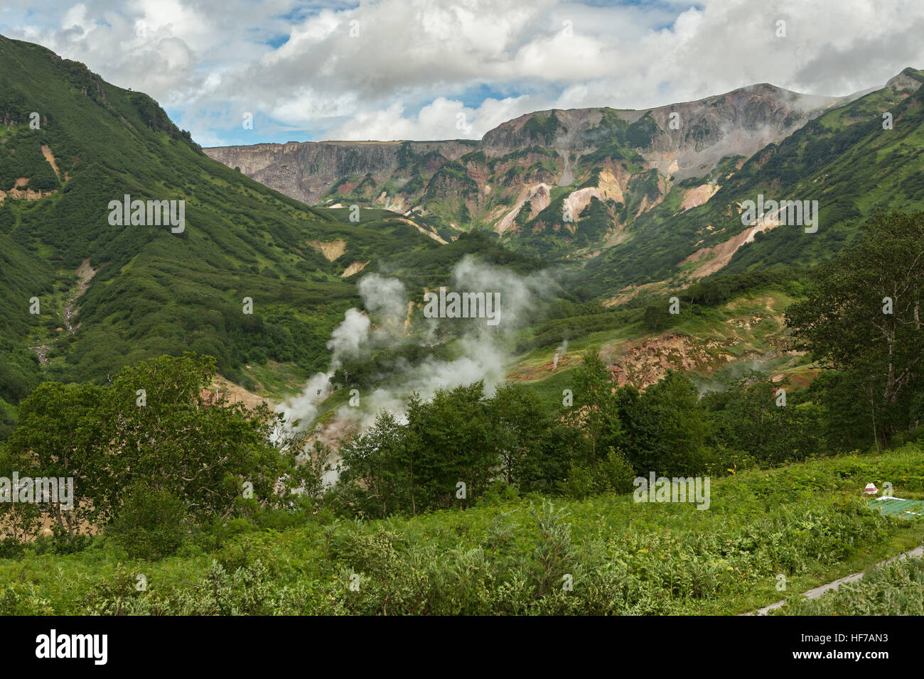 Famous Valley of Geysers Stock Photo - Alamy