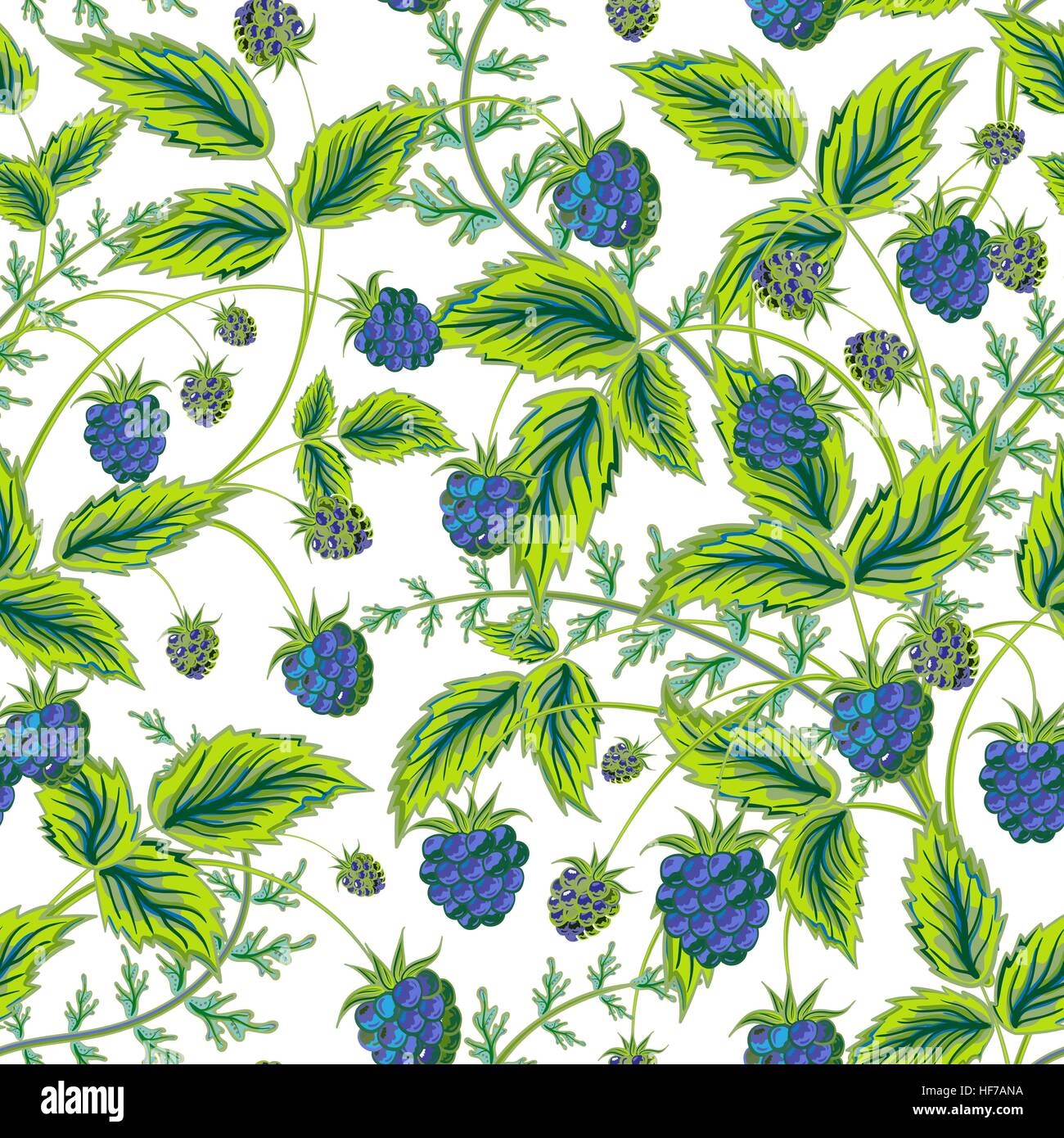 Colored raspberries seamless pattern. Seamless pattern with colored ...