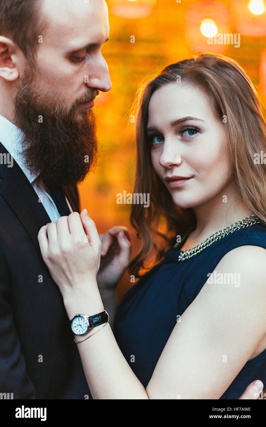 Loving couple enjoying view hi-res stock photography and images - Alamy