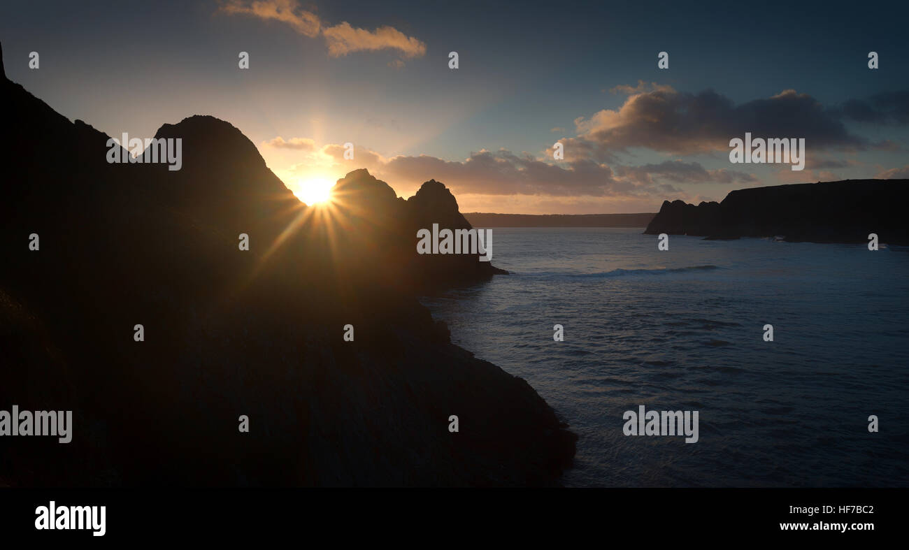 Gower sunset hi-res stock photography and images - Alamy