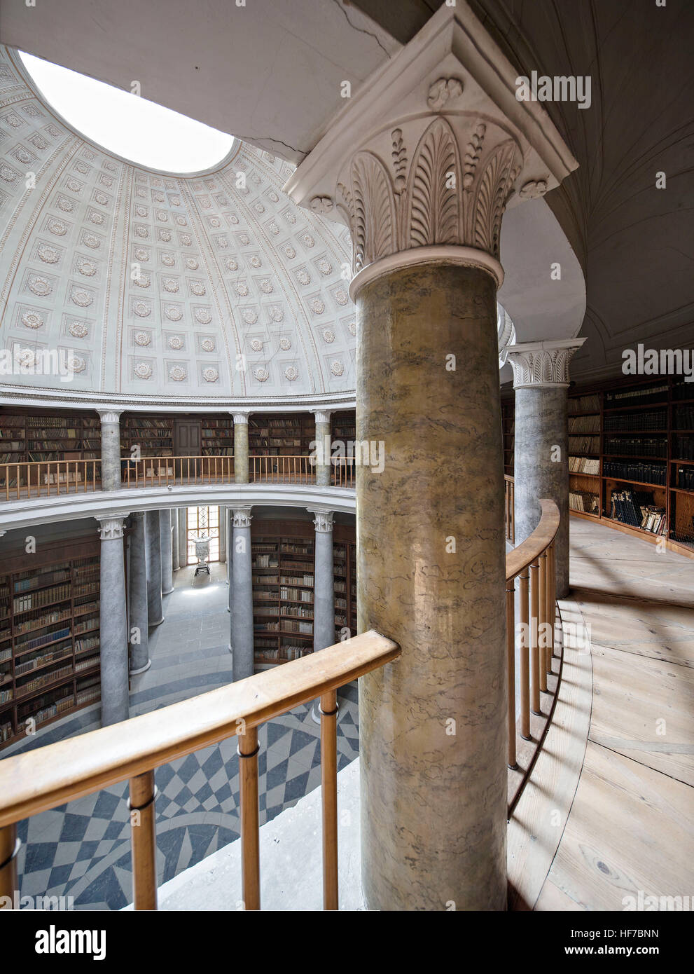 Kacina Castle, library Stock Photo - Alamy
