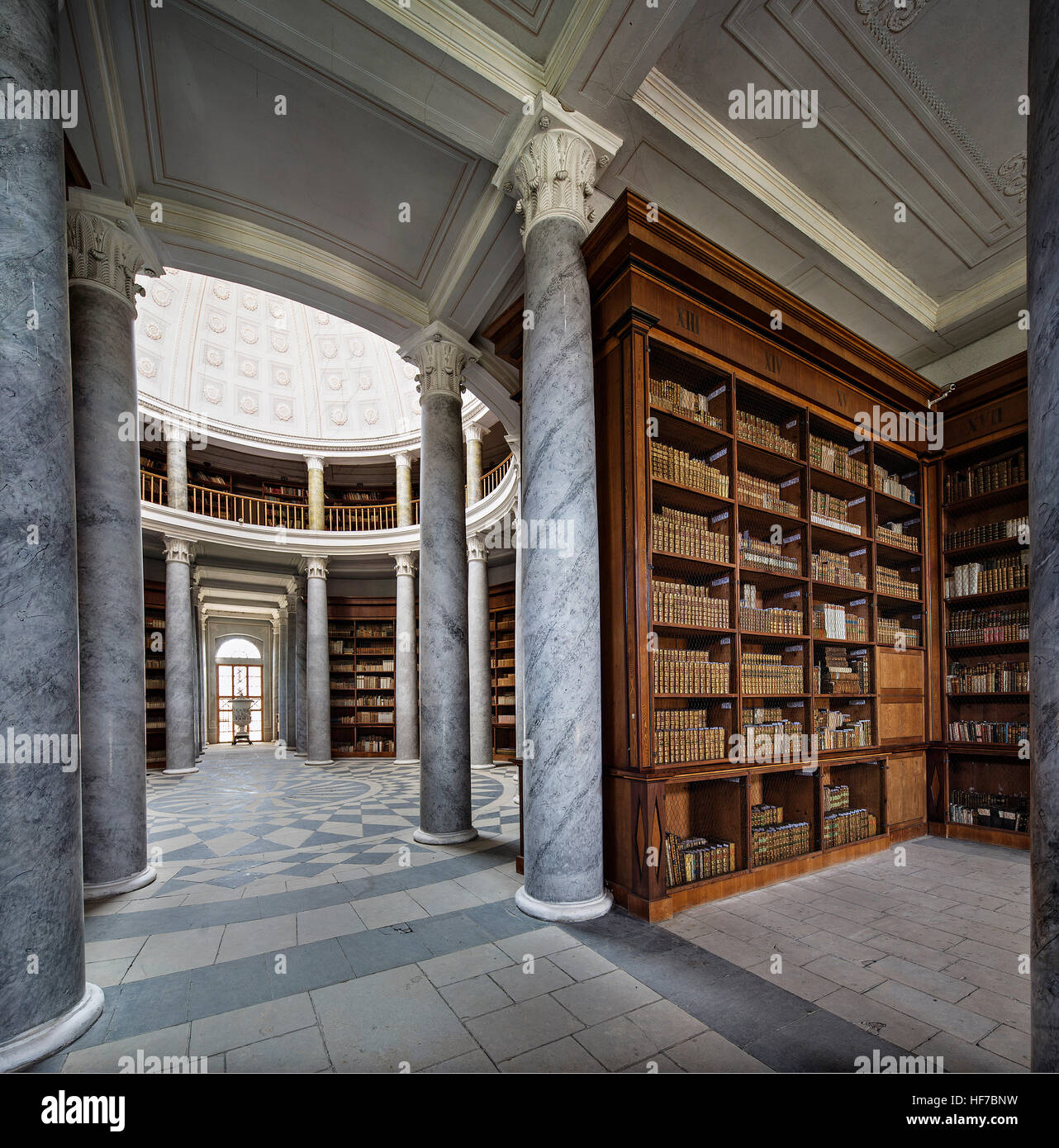 Kacina Castle, library Stock Photo - Alamy