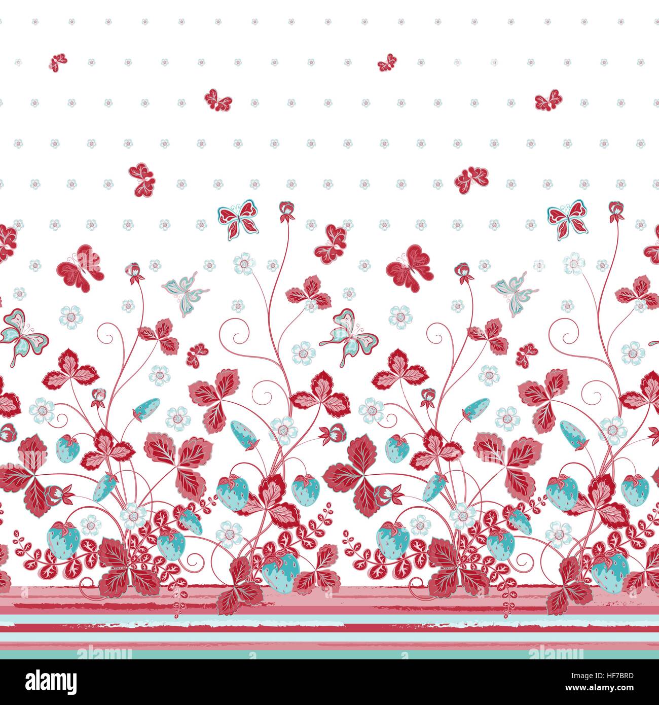 Vector seamless vertical pattern with Decorative ornament, hand drawn ...