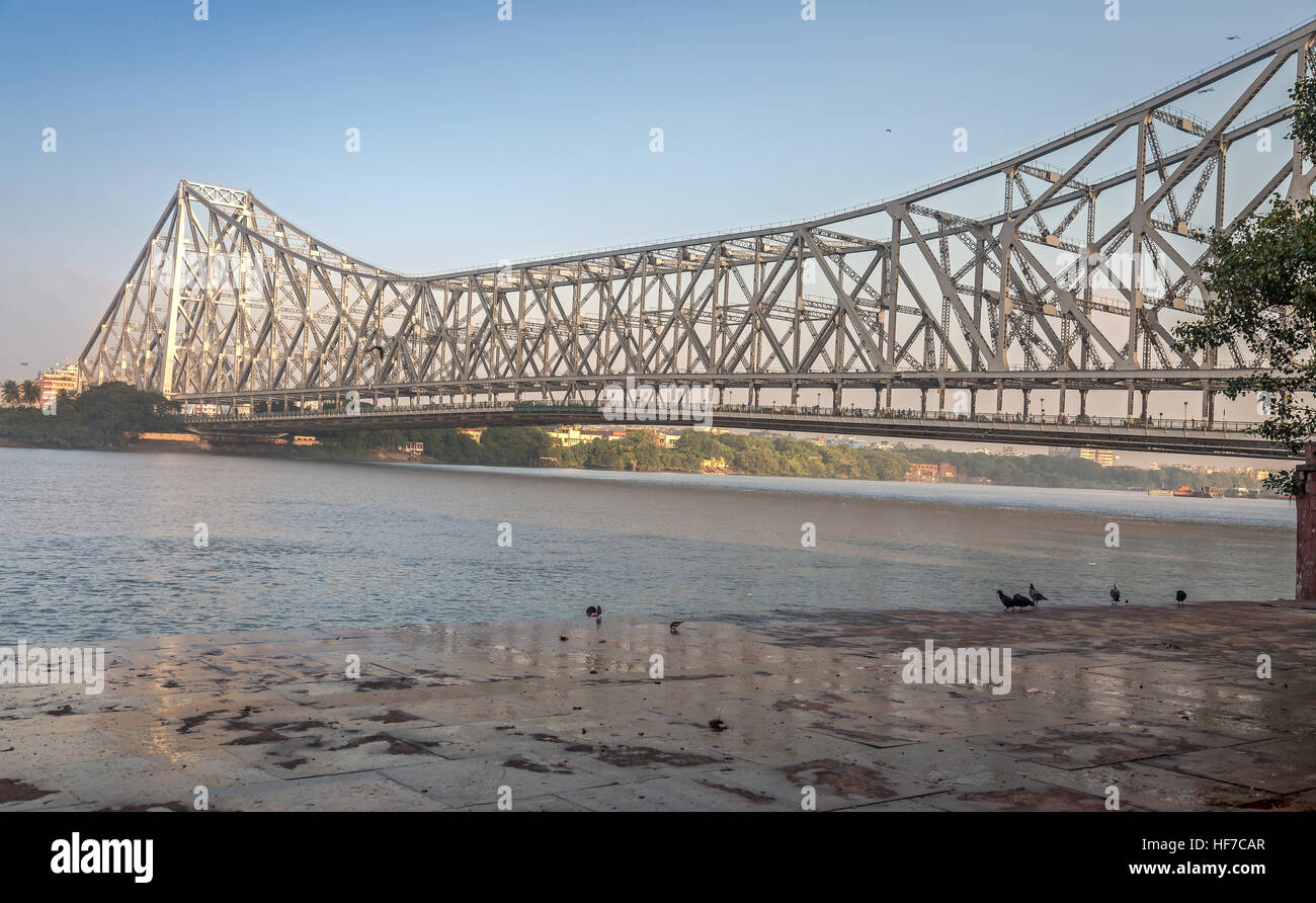 Howrah bridge is a cantilever bridge with a suspended span over the ...