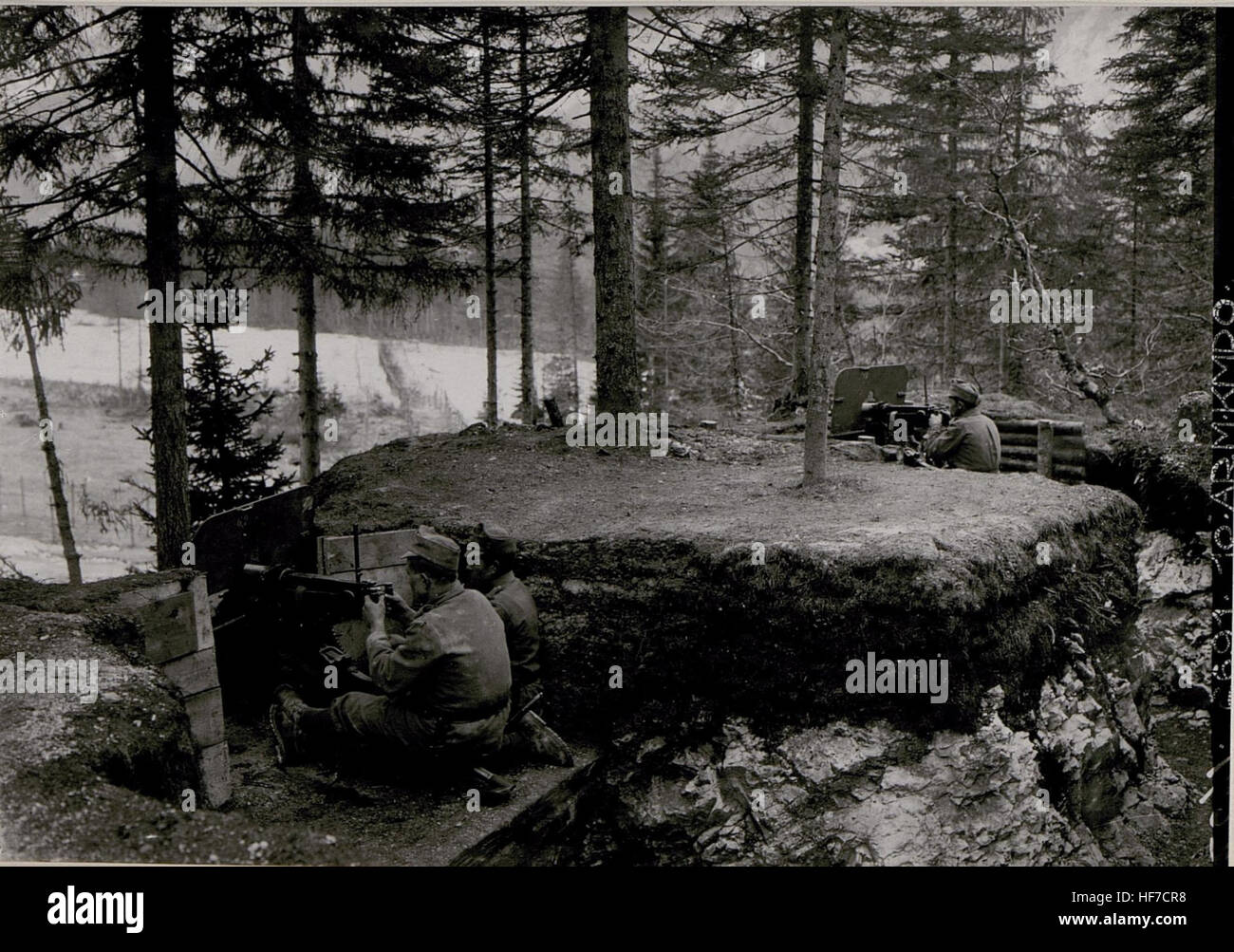 Seisera Position, Machine Gun Section No. 17, World War I Stock Photo ...