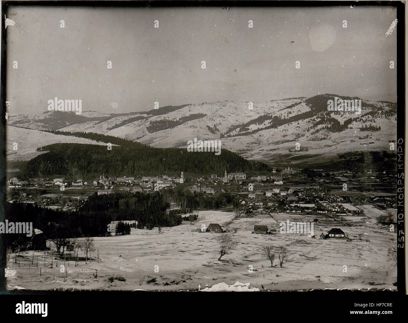 Dorna Watra, Blick auf die Stadt, 1917. 15734508 Stock Photo - Alamy