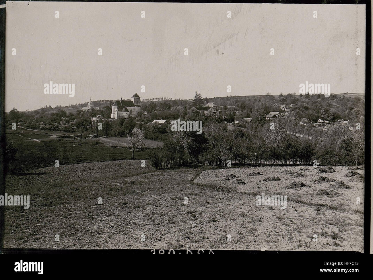 Firlejow (Gnila Lipa), View from the North, World War I, 1918 Stock ...