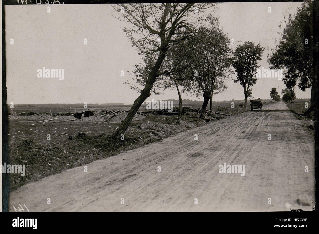 Own trench positions during an attack near Zydaczow, World War I ...