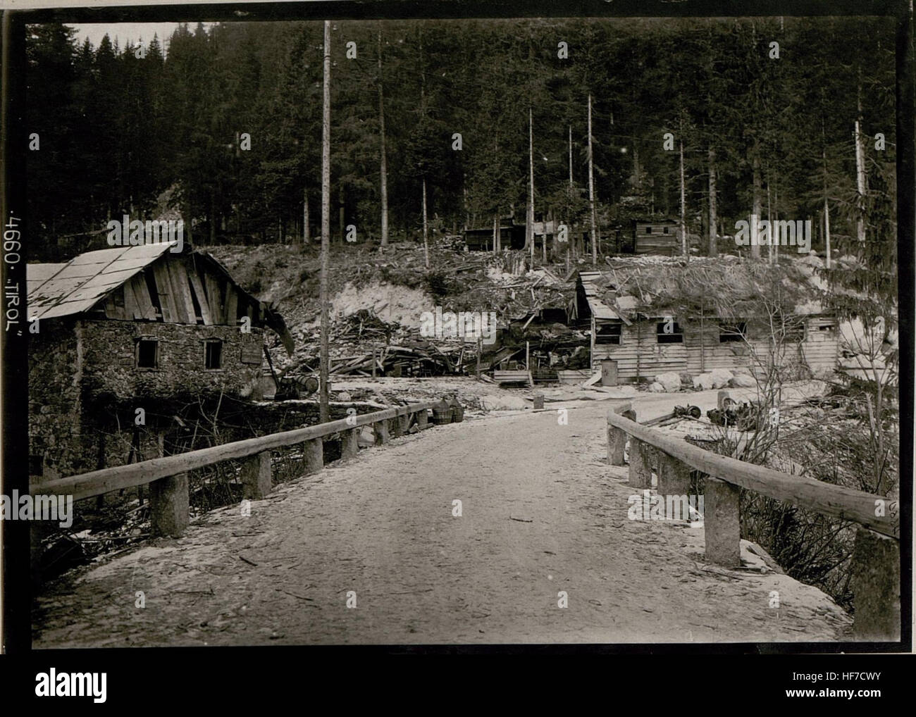 Destroyed Italian workshops and barracks above San Martino, 15734060 ...