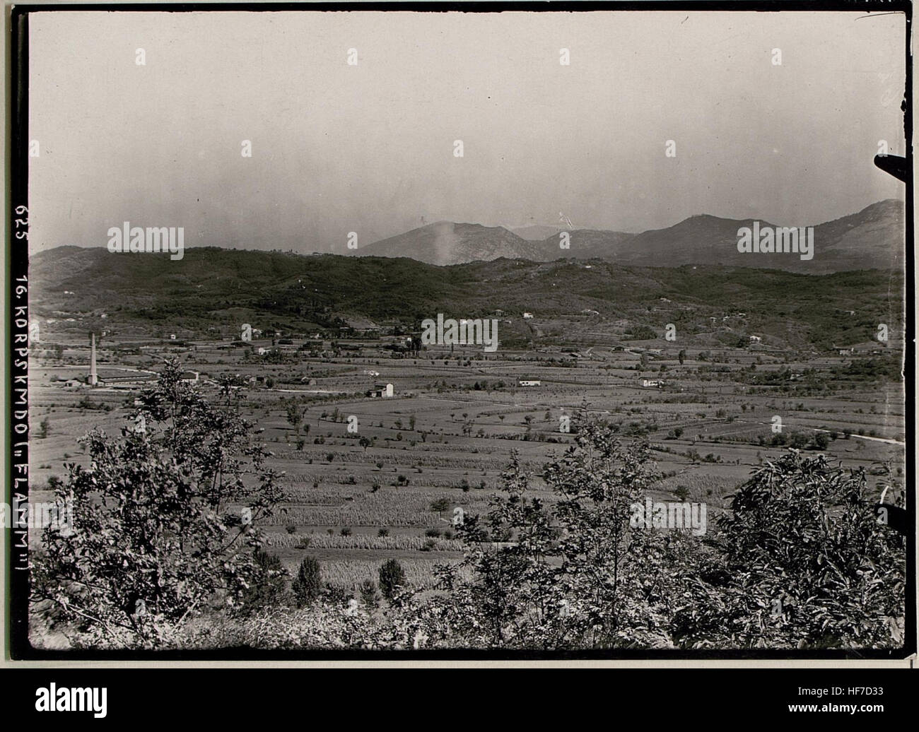 View of Monte Sabotino and Monte Santo from Gradiscuta during World War ...