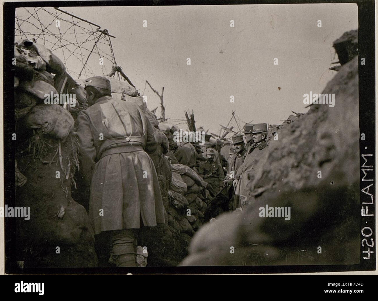 Frontline trench positions at Podgora-South, WWI observation post ...