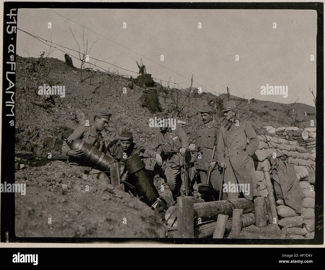 Trench leading to the first position in the Podgora-Süd sector, WWI ...