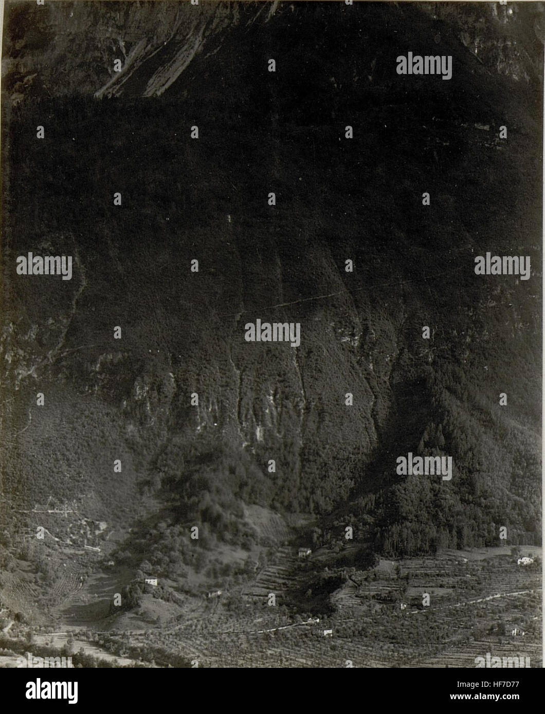 Panoramic view from the S. Pietro viewpoint during World War I, part of ...