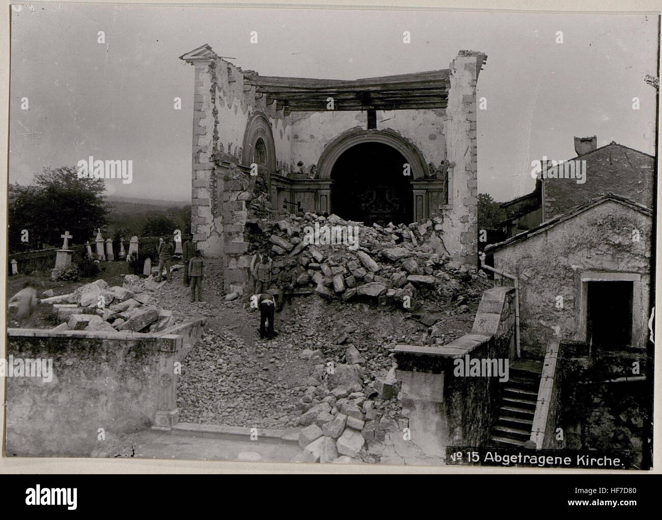 Destroyed church, World War I, Europeana Collections, showcasing the ...