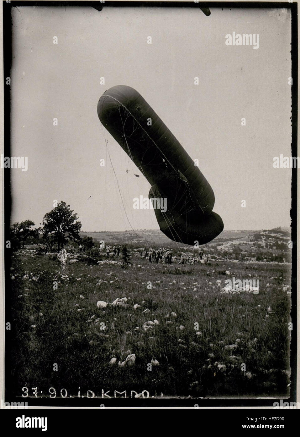 Our observation balloon in Konstanjevica, WWI, Europeana Collections ...