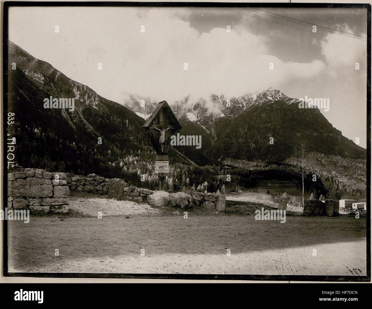 A photograph from the First World War showing a military engagement at ...