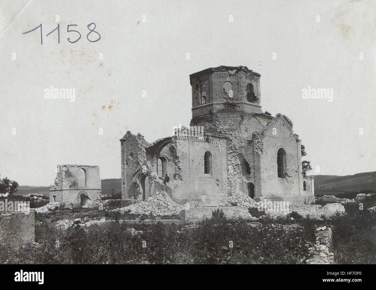Destroyed church in Potutory, World War I, Europeana Collections 1914 ...