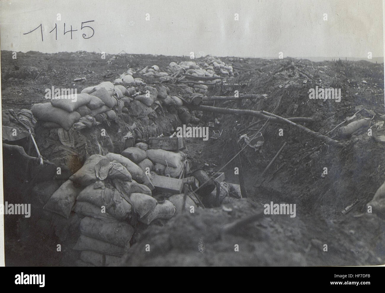 Dzikie Lany Peak, abandoned Russian trench III, First World War ...