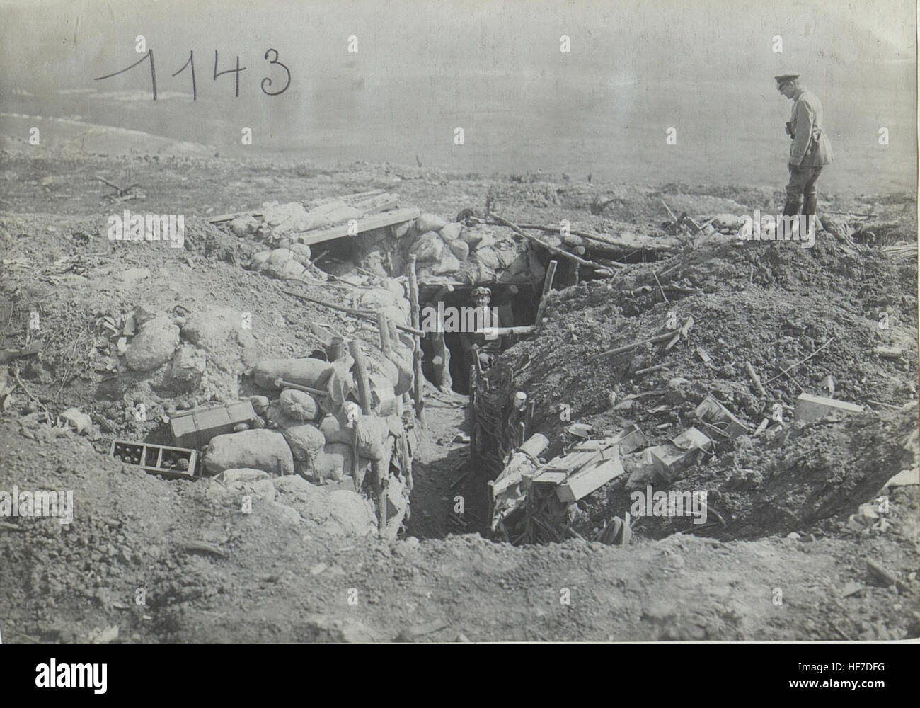 Dzikie-Lany Summit; abandoned Russian trench, World War I, Europeana ...