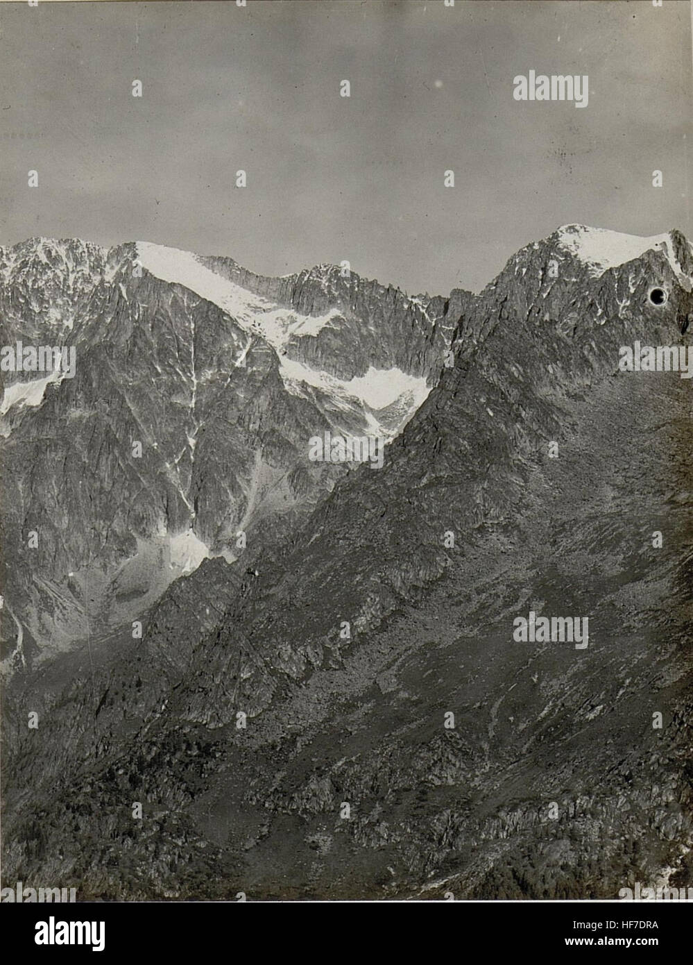A panoramic image captured during the First World War, showing the ...