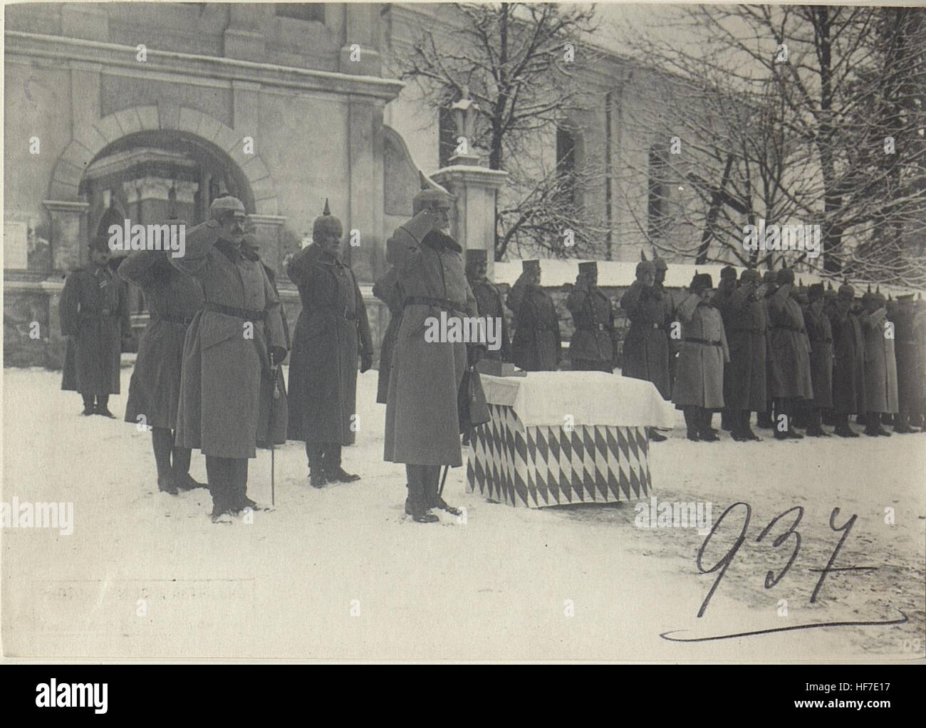 The birthday celebration of Kaiser Wilhelm II in 1917 during the Kaiser ...