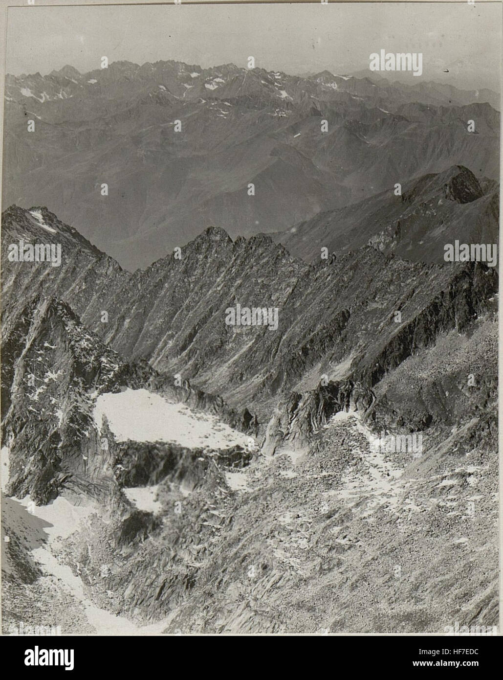Panoramic view from Mount Care Alto, World War I, military survey ...