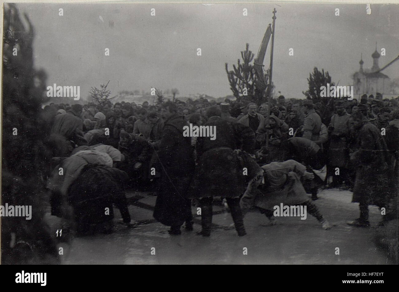 The Russian Jordan celebration after its consecration during World War ...