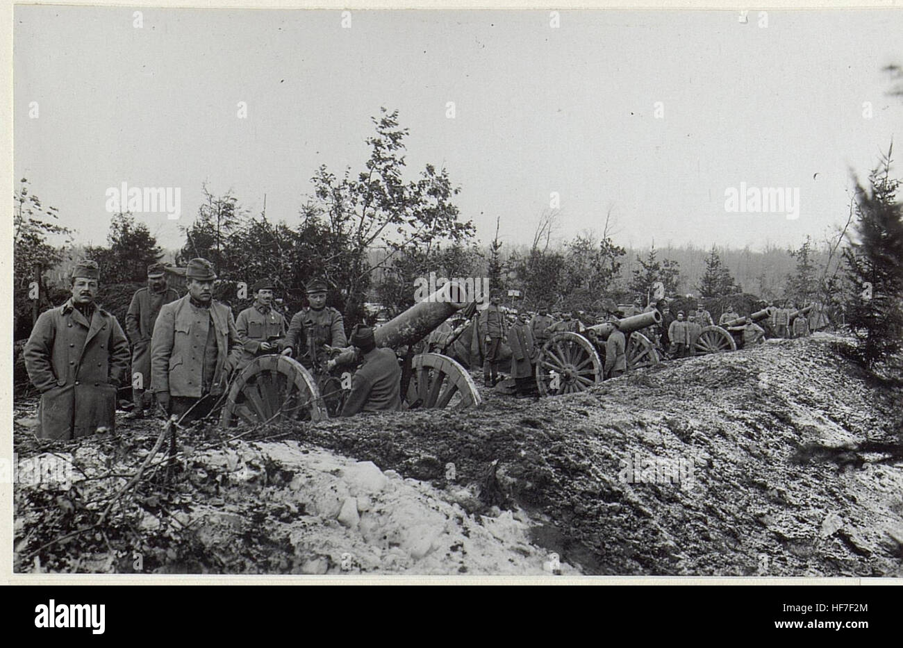 15cm M.99-04 heavy howitzer battery, 2nd Army, First World War ...