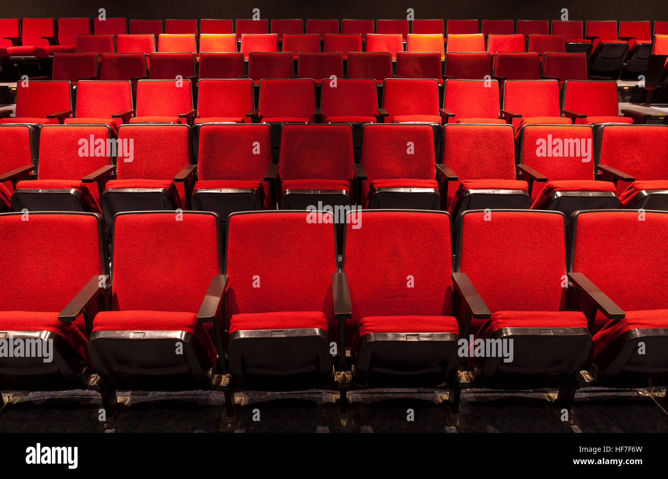 Rows of Red Theater Seating Stock Photo - Alamy