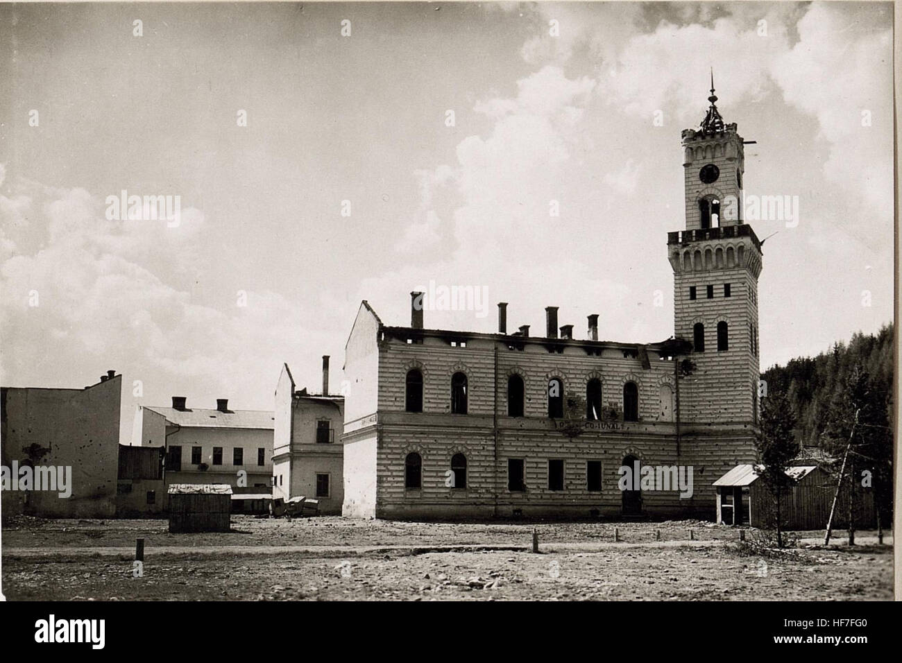 This historical image from World War I shows Dorna Watra and its ...