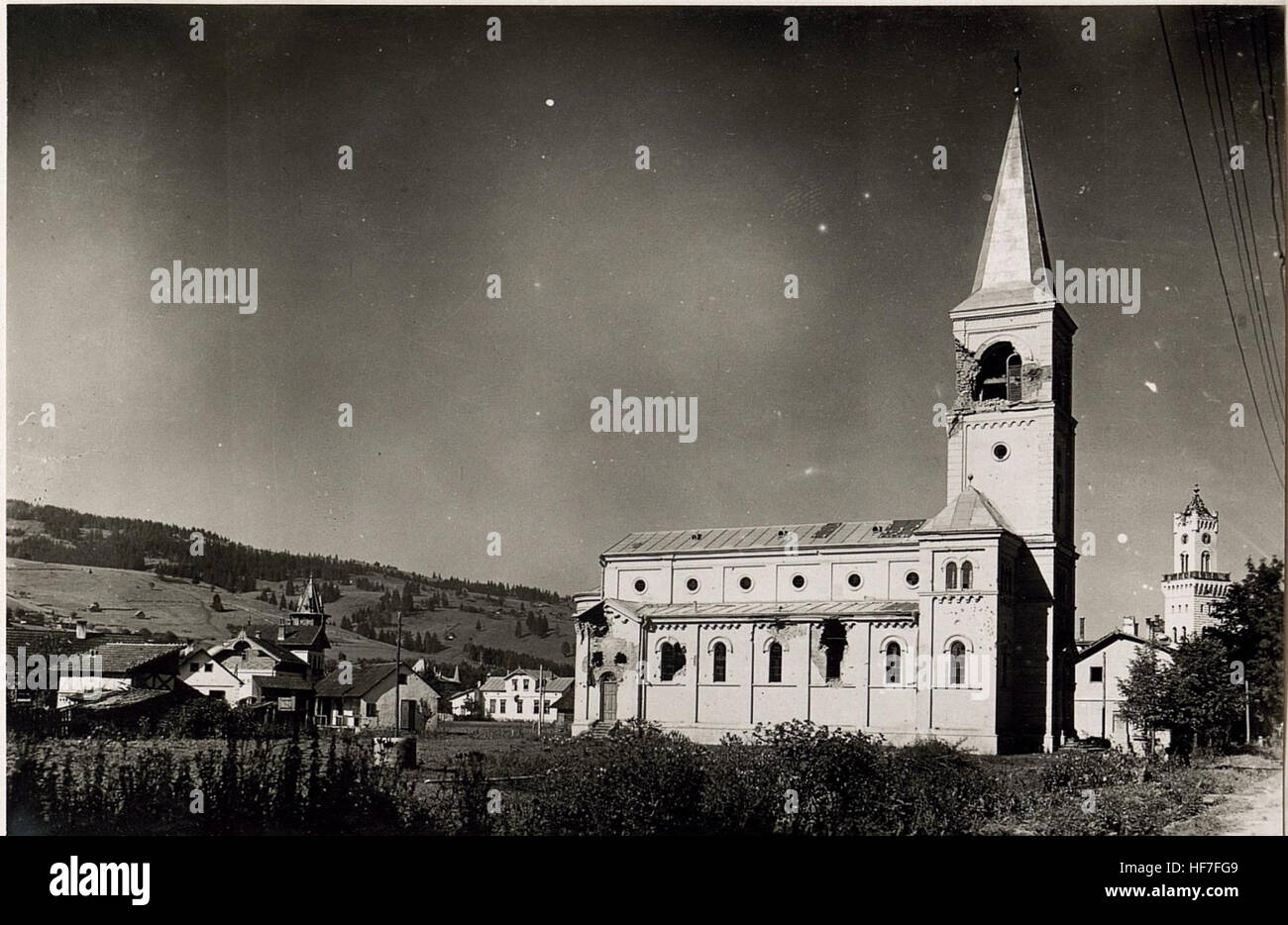 This historical image shows the Dorna Watra FJI.Ged site from the First ...