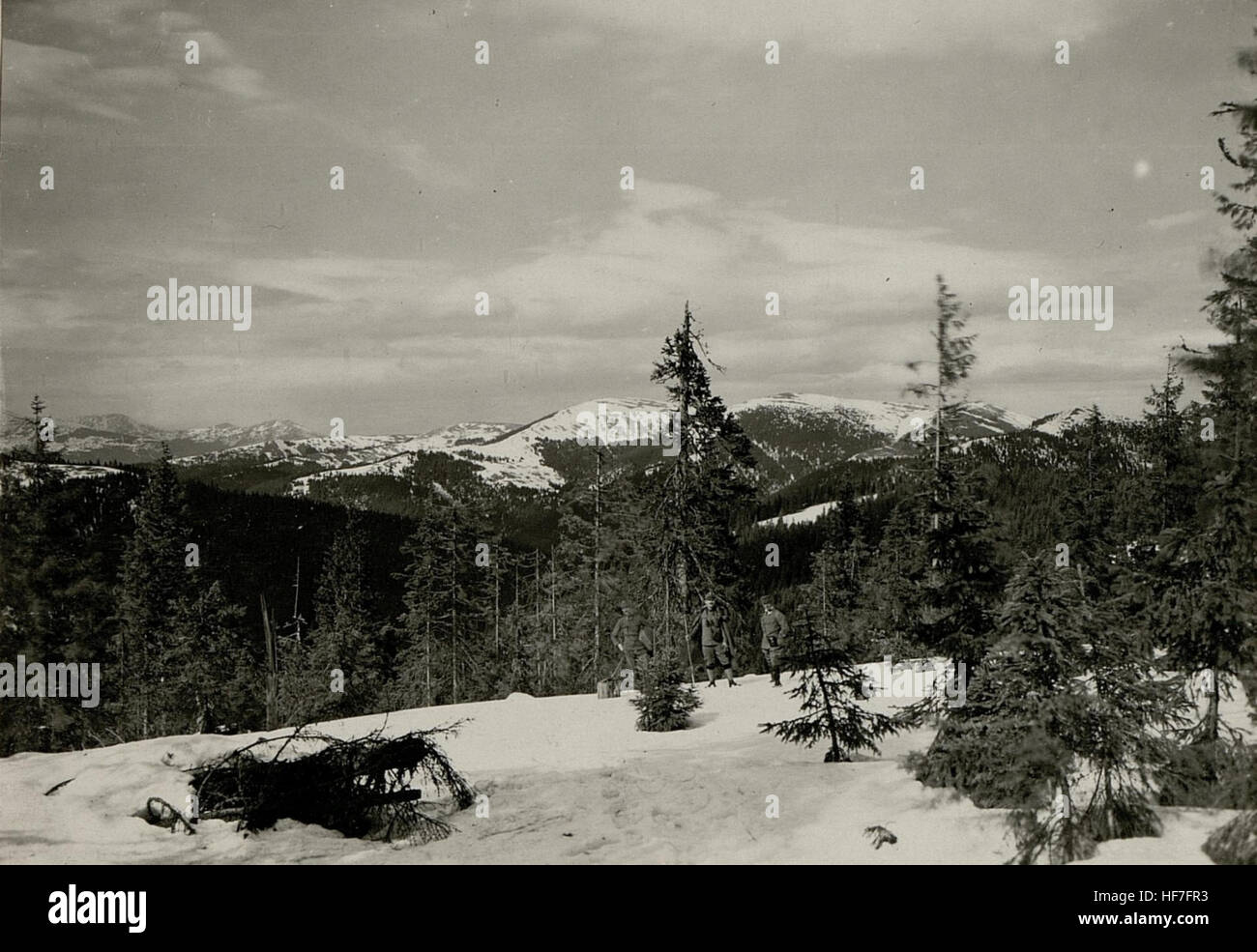 This panorama, from the First World War, depicts the Czymczyna and ...
