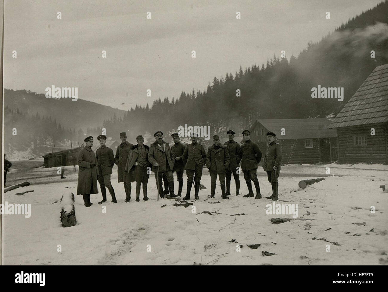 This image shows medical officers and officers of the sanitary corps ...