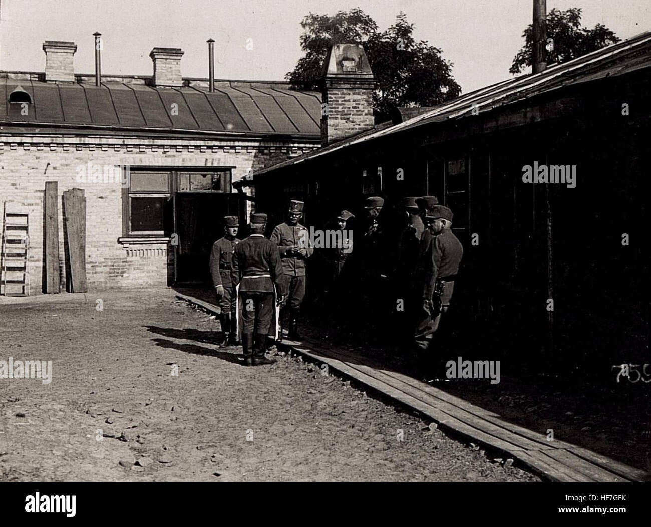 This image depicts military surveying equipment in Kowel during World ...