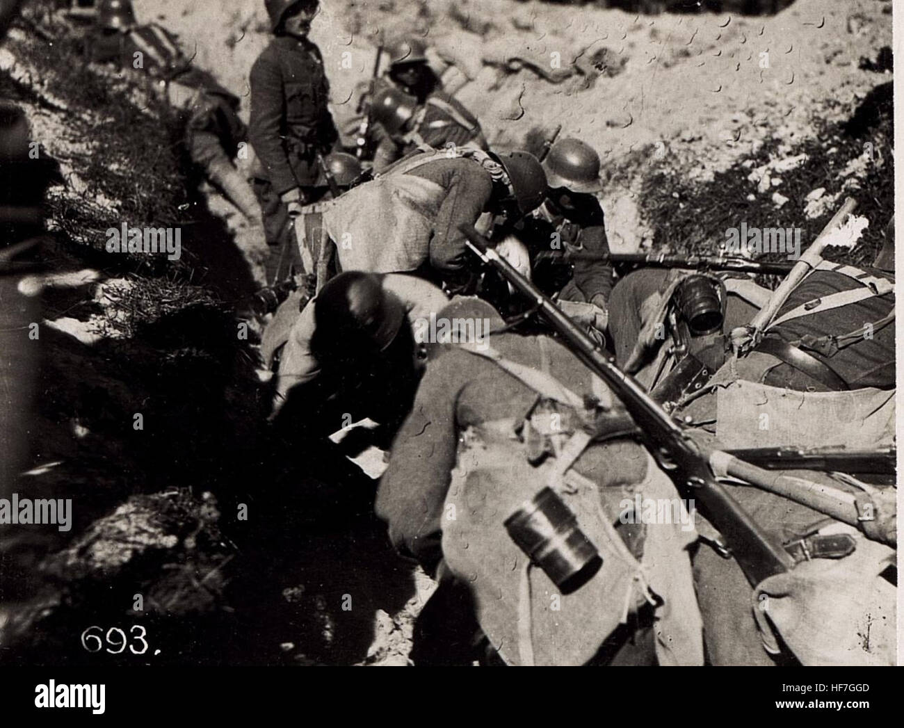 This image from the European collections depicts the Sturmtruppen ...