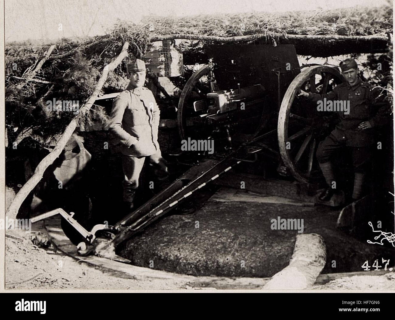 This image represents a piece of artillery from the Feldkanonenregiment ...