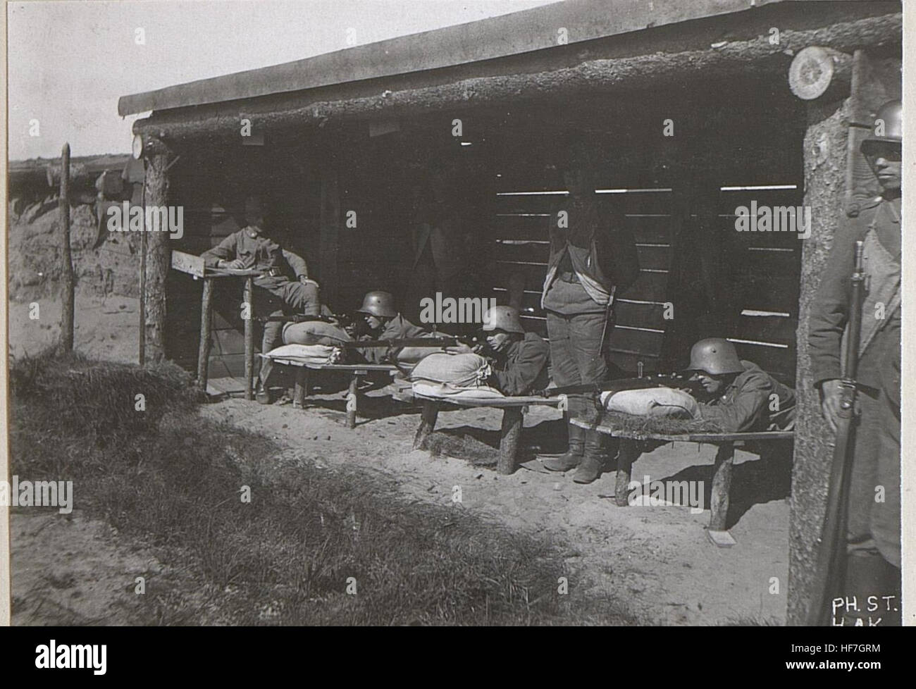 This image from the First World War depicts a Sturmtrupp of the 45th ...