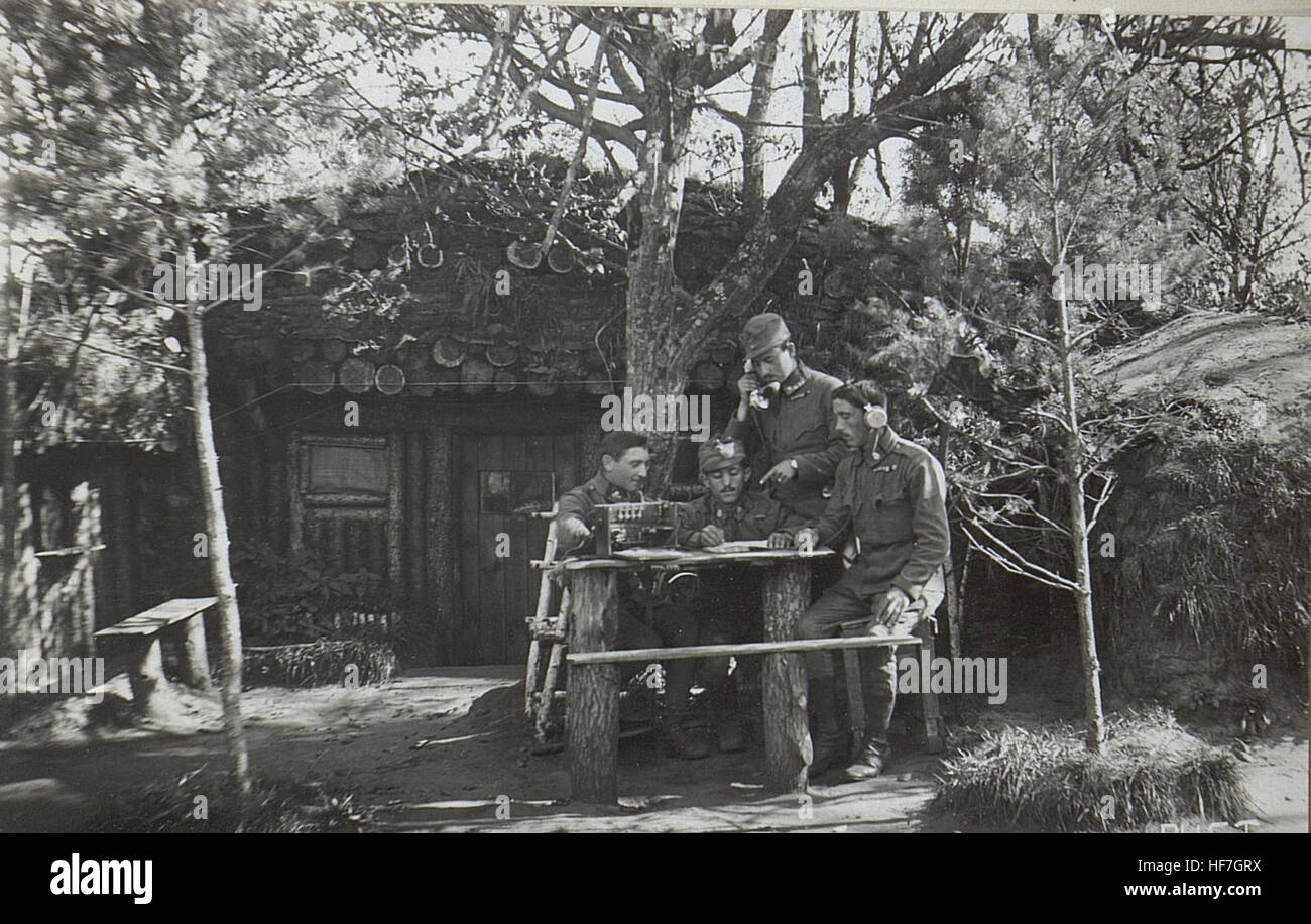 This image from the First World War depicts soldiers using field ...