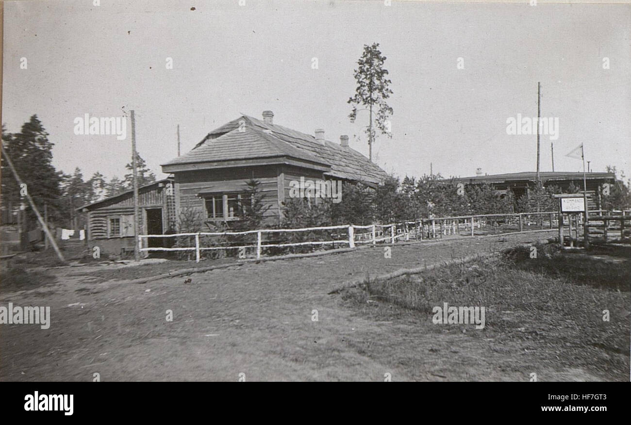 This image shows the rear view of a building from the 45th Infantry ...
