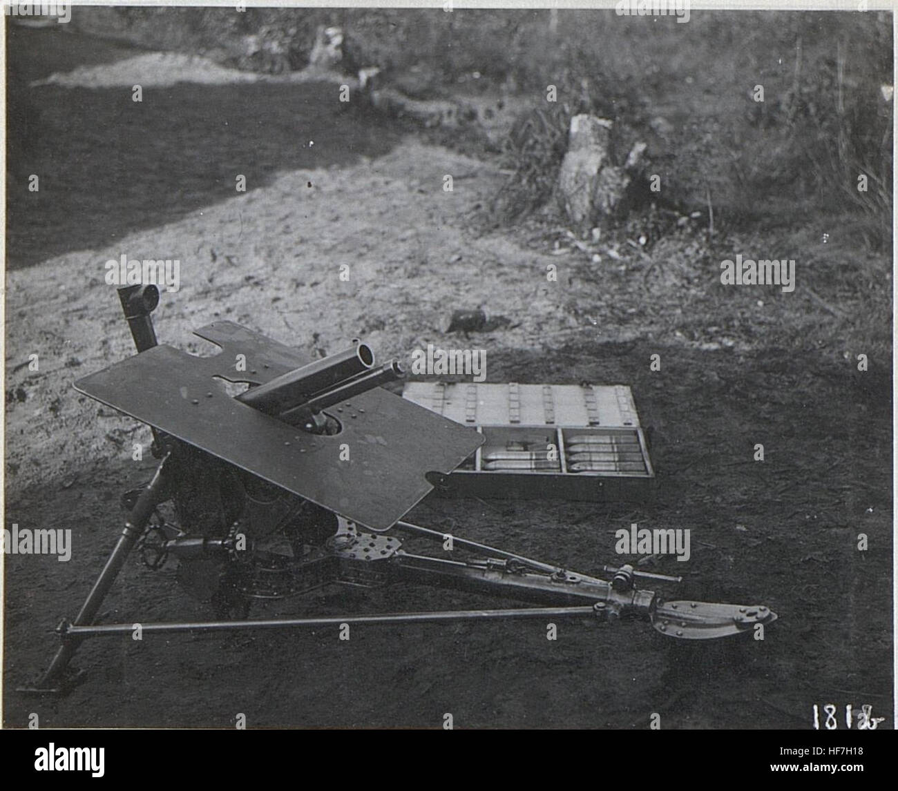 This historical image shows the German 37mm infantry gun in action ...