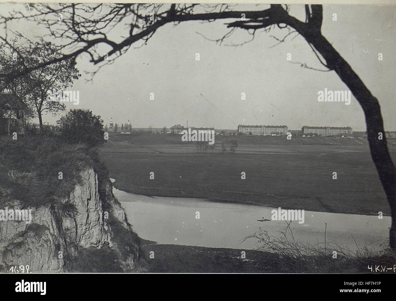 This image, depicting a military barracks in Hrubiszow, Poland, from ...