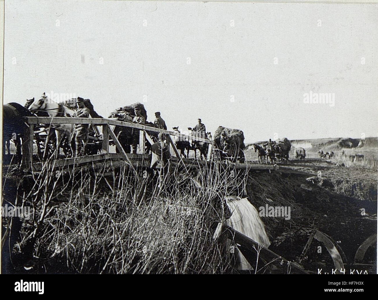 This image from the First World War shows a map of the Russian front ...