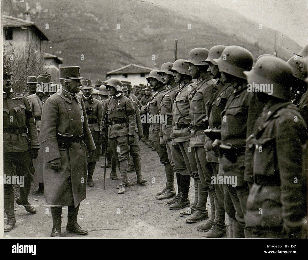 This 1914 photograph captures Field Marshal Conrad inspecting the Storm ...
