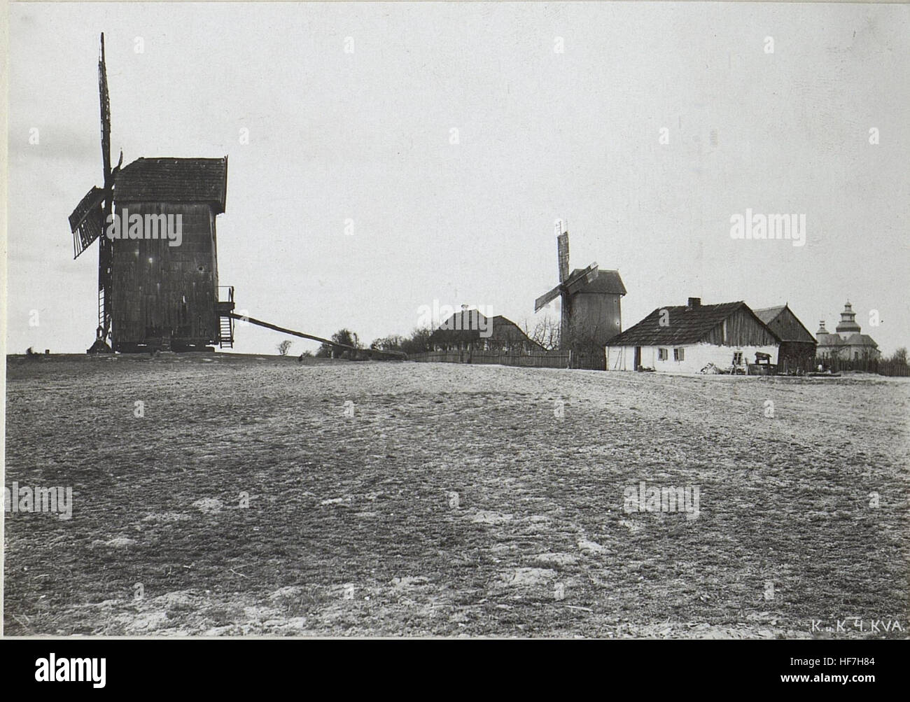 This historical image from the First World War depicts the landscape of ...