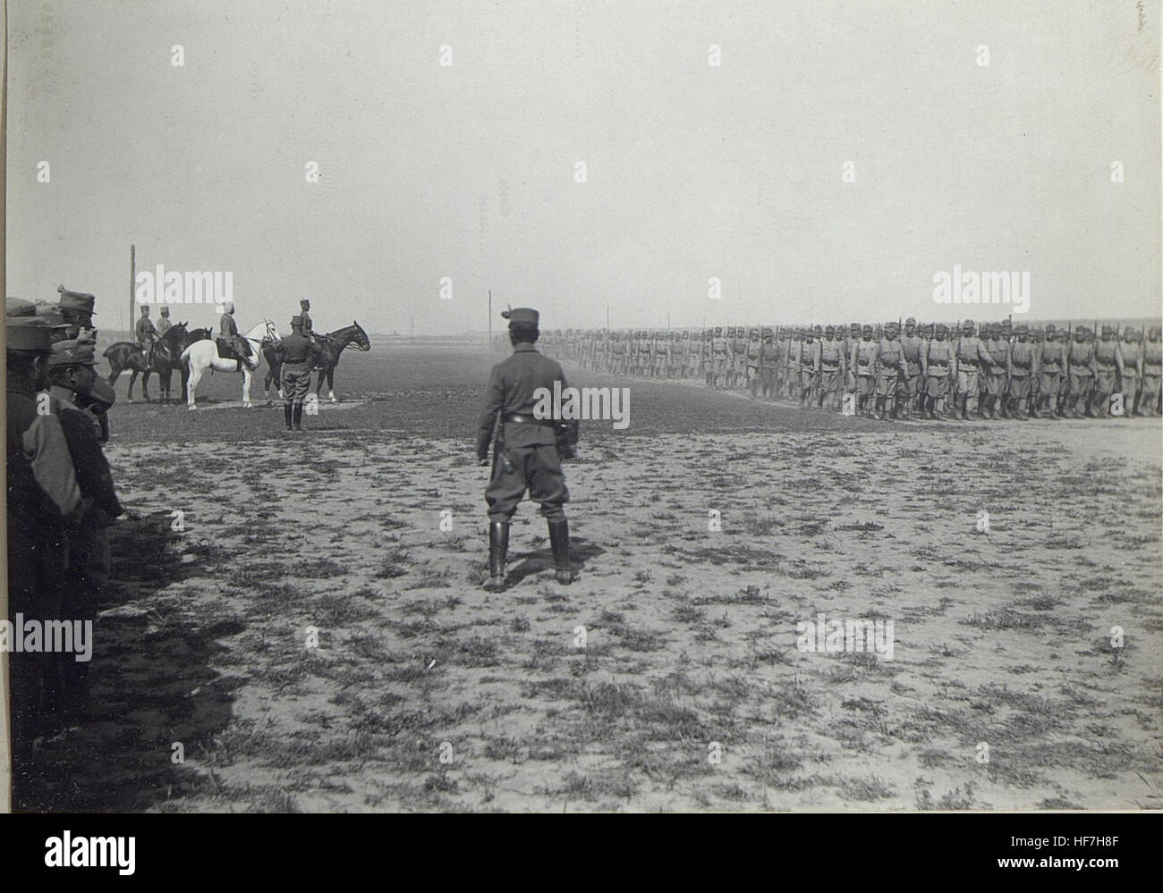 This image from the World War I-era Bischof-Parade features military ...