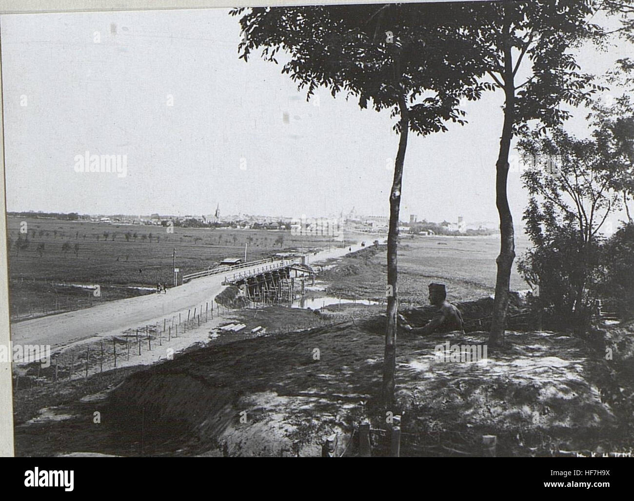 A military map showing the positions at Styr near Luck, created during ...