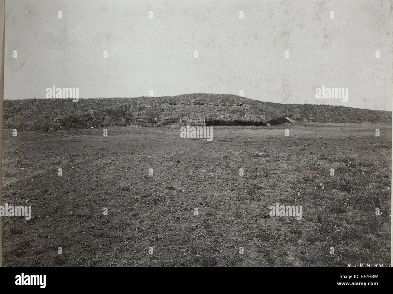 This image from World War I shows a military observation post, focusing ...