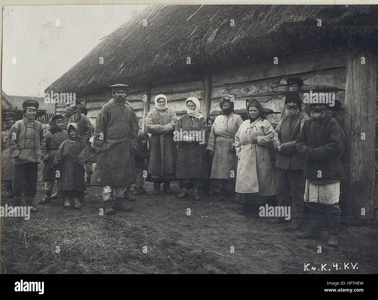 This photograph, dated to the First World War era, shows Russian ...