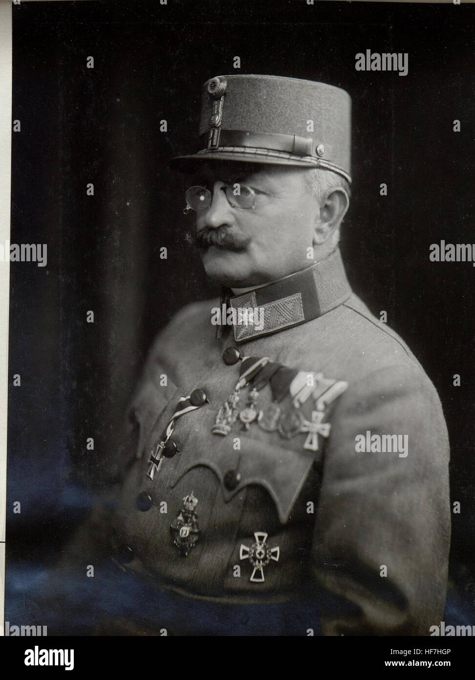 This historical image depicts the Austrian Imperial Army (k.u.k. Armee ...