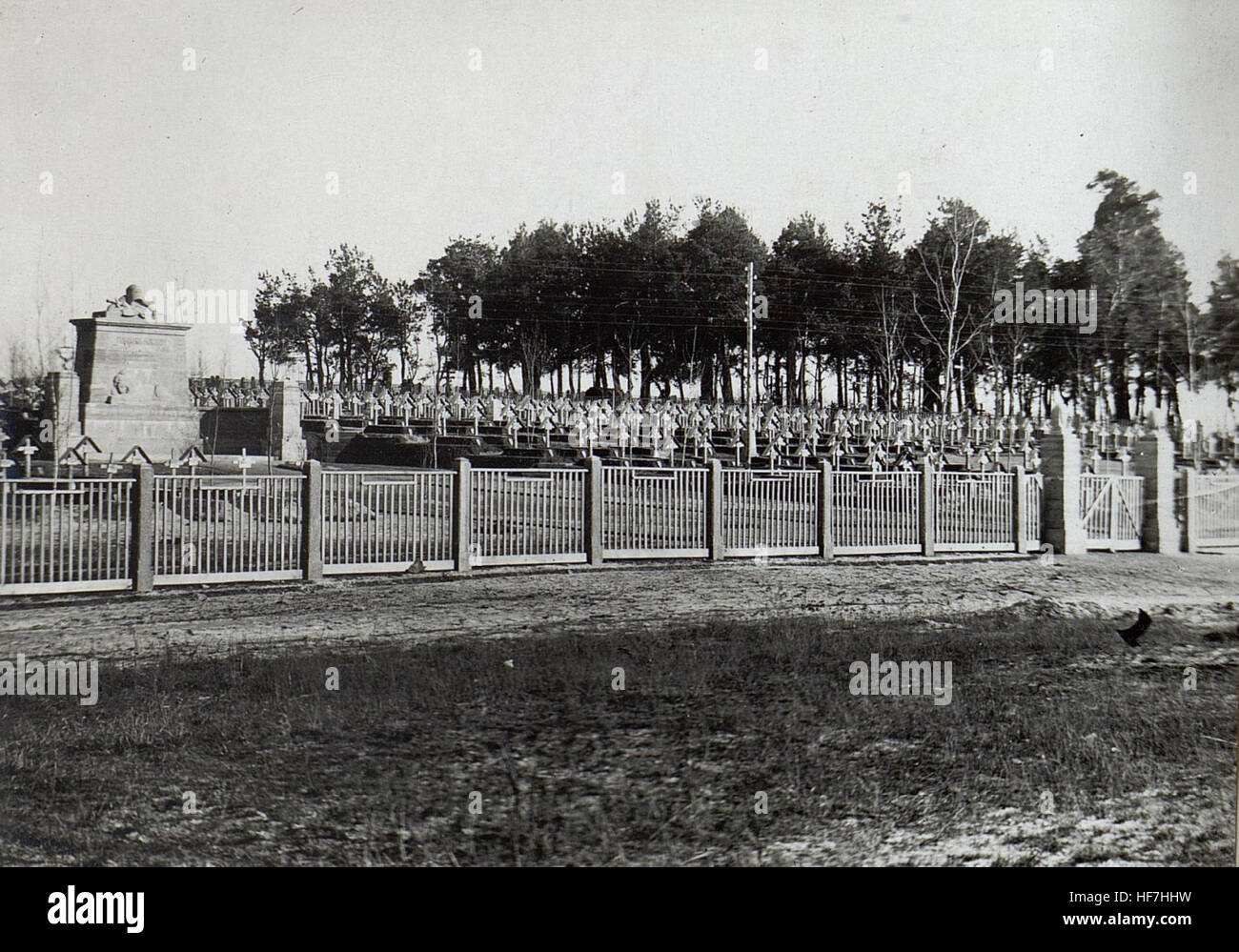 This image depicts military cemeteries and graves from the Russian ...